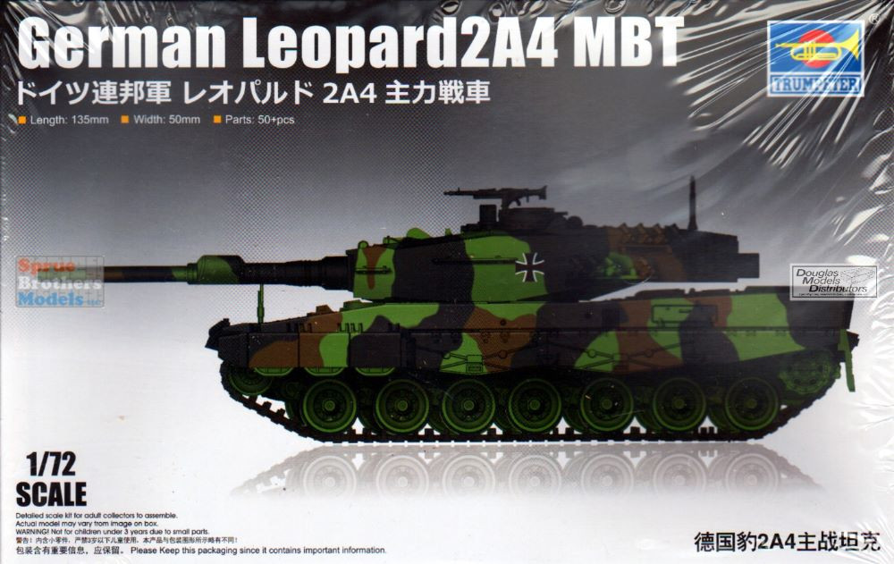 TRP07190 1:72 Trumpeter German Leopard 2A4 MBT - Sprue Brothers Models LLC