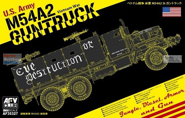 AFV35327 1:35 AFV Club US Army M54A2 Gun Truck Vietnam War - Sprue ...