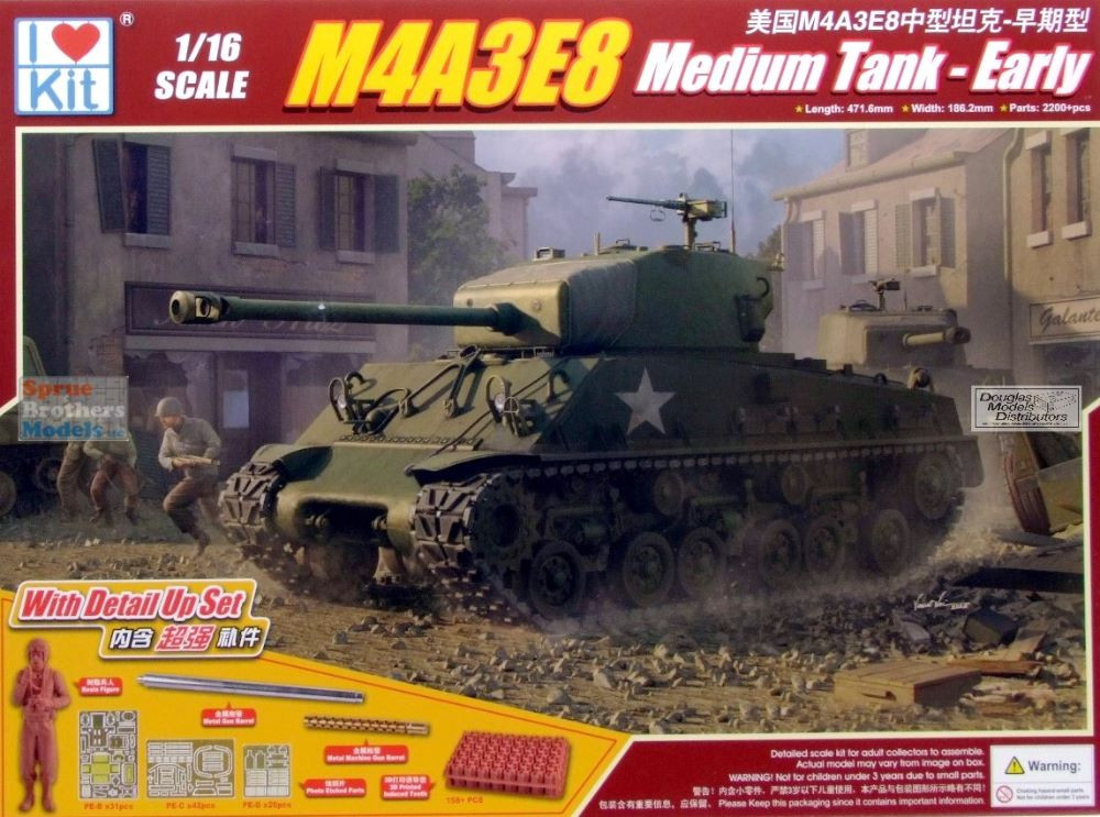 ILK61619 1:16 I Love Kit M4A3E8 Sherman Early (with Detail Up Set ...