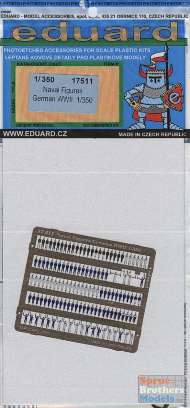 EDU17511 1:350 Eduard Color PE - German WWII Navy Figures #17511 ...