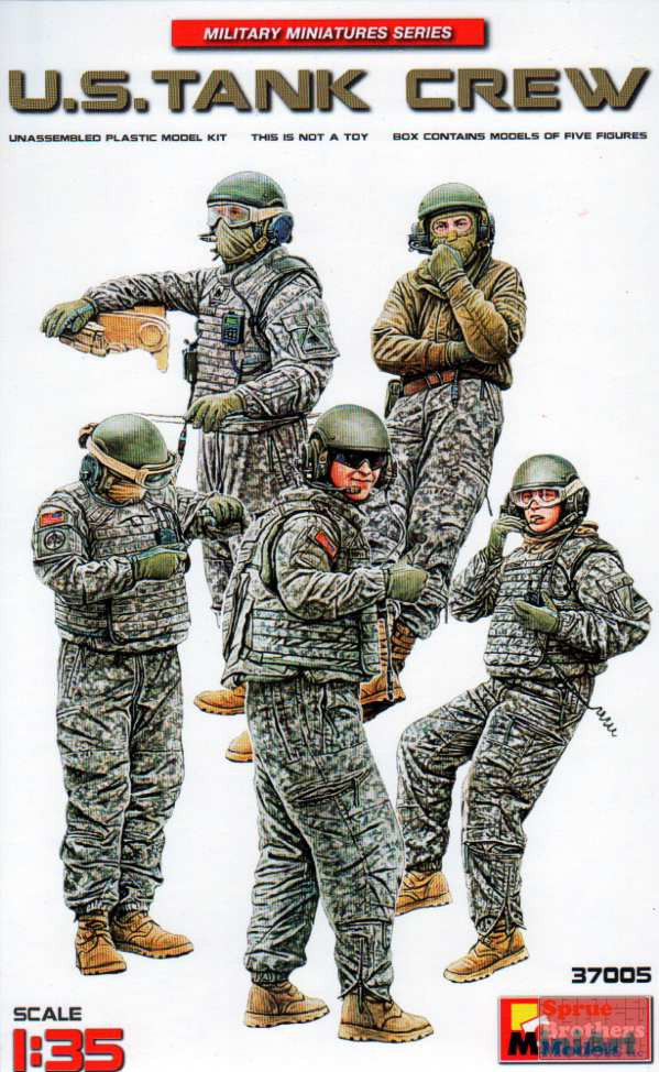 TRP00424 1:35 Trumpeter Modern US Army Crewmen & Infantry Figures Set ...