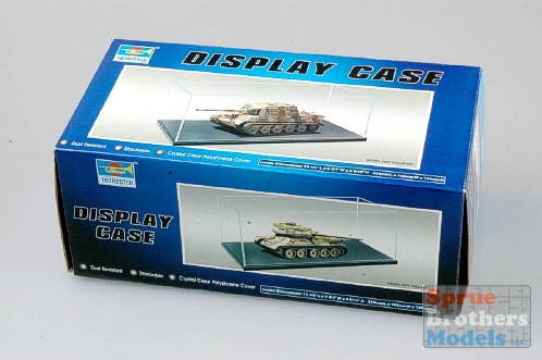 TRP09814 Trumpeter Display Case 12.75" x 6.5 " x 5" w/ Black Base #9814 ...
