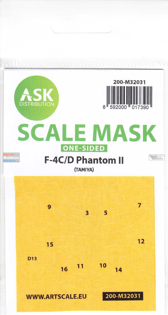 ASKM32031 1:32 ASK/Art Scale Mask - F-4C F-4D Phantom II (TAM kit ...