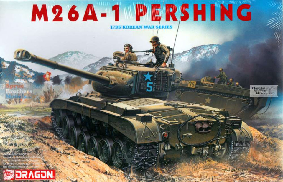 DML6801 1:35 Dragon M26A1 Pershing Tank - Sprue Brothers Models LLC