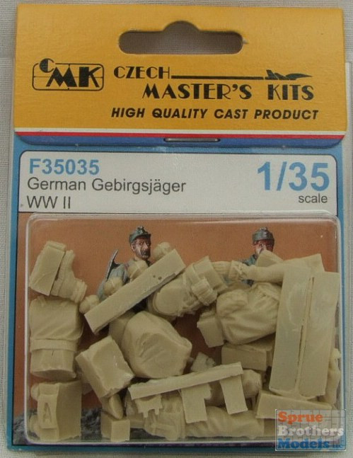 CMKF35035 1:35 CMK Figures - WW2 German Gebirgsjager #35035 - Sprue ...