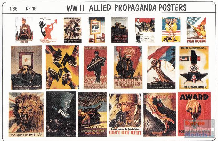 VER0015 1:35 Verlinden WW2 Allied Propaganda Posters - Sprue Brothers ...