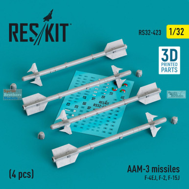 RESRS320423 1:32 ResKit AAM-3 Missile Set - Sprue Brothers Models LLC