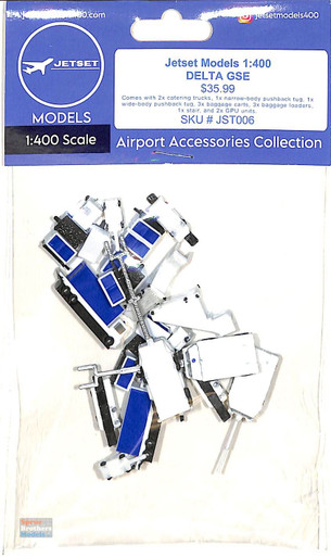 JST006 1:400 Jetset Models - Delta Airlines Ground Support Equipment ...
