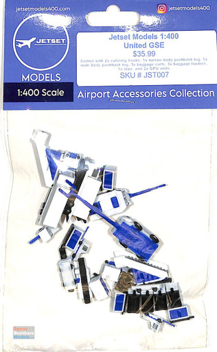 JST007 1:400 Jetset Models - United Airlines Ground Support Equipment ...