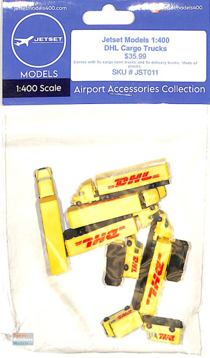 JST011 1:400 Jetset Models - DHL Cargo Trucks Set - Sprue Brothers ...