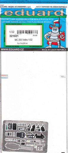 EDU321021 1:32 Eduard Color PE - Mc.205 Veltro Detail Set (ITA kit ...