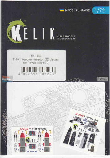 RESK72130K 1:72 ResKit/Kelik 3D Detail Set - F-101 Voodoo (REV kit ...