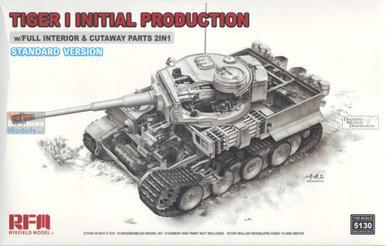 RFMRM5130 1:35 Rye Field Model Tiger I Initial with Full Interior ...