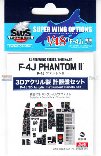 ZKMA33161 1:48 Zoukei-Mura F-4J Phantom II 3D Acrylic Instrument Panels ...