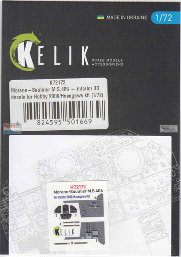 RESK72172K 1:72 ResKit/Kelik 3D Detail Set - MS.406 (HAS/H2K kit ...
