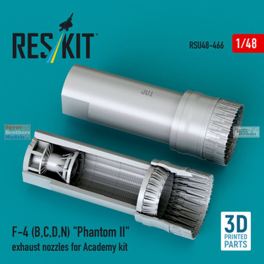 RESRSU480466U 1:48 ResKit F-4B F-4C F-4D F-4N Phantom II Exhaust ...