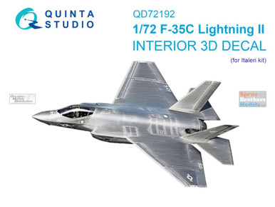 QTSQD72192 1:72 Quinta Studio 3D Decal - F-35C Lightning II (ITA kit ...