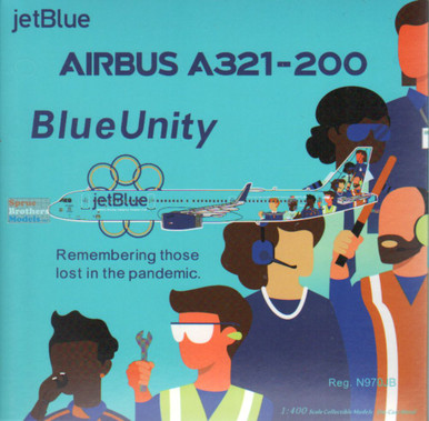 NGM13131 1:400 NG Model jetBlue Airbus A321neo Reg #N970JB BlueUnity ...