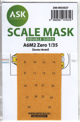 ASKM35027 1:35 ASK/Art Scale Double Sided Mask - A6M2 Zero (BDM kit ...