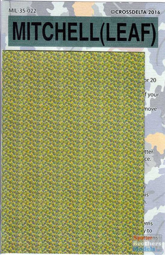 CXDMIL35023 1:35 CrossDelta Mitchell (Leaf) Camo Decal - Sprue Brothers ...