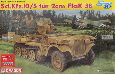 DML6676 1:35 Dragon Sd.Kfz.10/5 fur 2cm Flak 38 ~ Smart Kit - Sprue ...