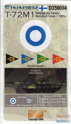 ECH356004 1:35 Echelon Finnish T-72M1 - Sprue Brothers Models LLC
