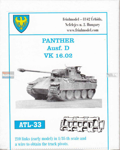 FRUATL033 1:35 Friulmodel Track Link Set - Panther D / VK 16.02 (210 ...