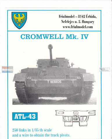 FRUATL043 1:35 Friulmodel Track Link Set - Cromwell Mk.IV (250 Links ...