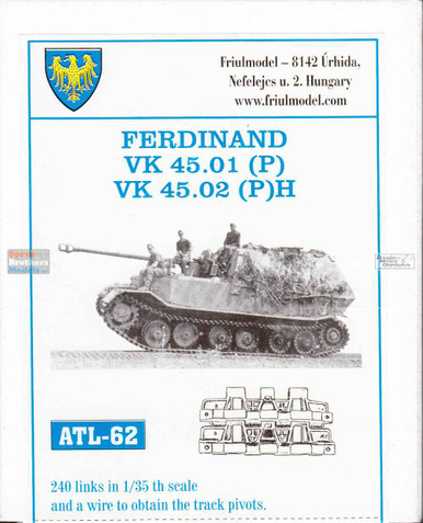 FRUATL062 1:35 Friulmodel Track Link Set - Ferdinand / VK 45.01(P) / VK ...
