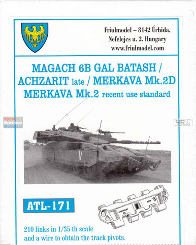 FRUATL171 1:35 Friulmodel Track Link Set - Gal Batash / Achzarit Late ...