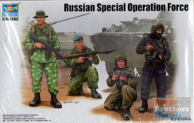TRP00437 1:35 Trumpeter Russian Special Operation Force Figure Set (4 ...