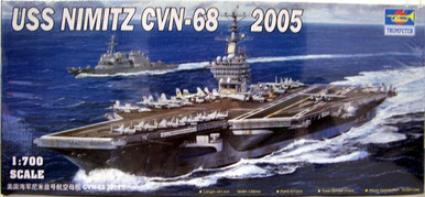 TRP05739 1:700 Trumpeter USS Nimitz CVN-68 2005 #5739 - Sprue Brothers ...