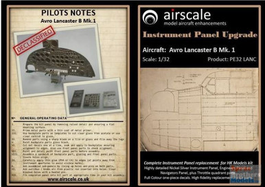 ASCPE32LANC 1:32 Airscale Instrument Panel Upgrade - Avro Lancaster B ...