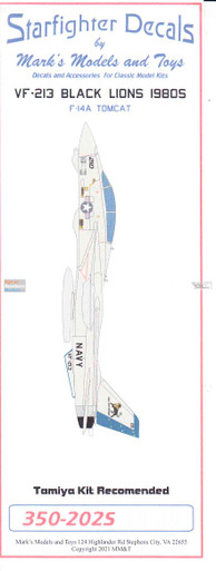 SFD350202 1:350 Starfighter Decals - F-14A Tomcat VF-213 Black Lions Hi ...