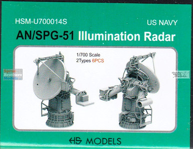 HSMU700014U 1:700 HS Models US Navy AN/SPG-51 Illumination Radar - Sprue Brothers Models LLC