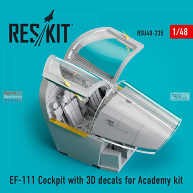 RESRSU480235U 1:48 ResKit EF-111 Raven Cockpit Set (ACA kit) - Sprue ...