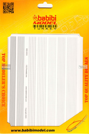 BBBB3D0033 1:32 Babibi Model 3D Detail Set - Rivets & Lines - Sprue ...