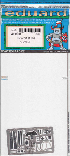 EDU491390 1:48 Eduard Color PE - Hunter GA.11 Detail Set (AFX kit ...