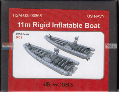 HSMU350086U 1:350 HS Models US Navy 11m Rigid Inflatable Boat Set ...