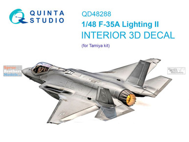 QTSQD48288 1:48 Quinta Studio Interior 3D Decal - F-35A Lightning II ...