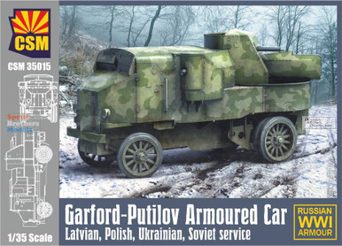 CSM35015 1:35 Copper State Models Garford-Putilov Armoured Car Latvian ...