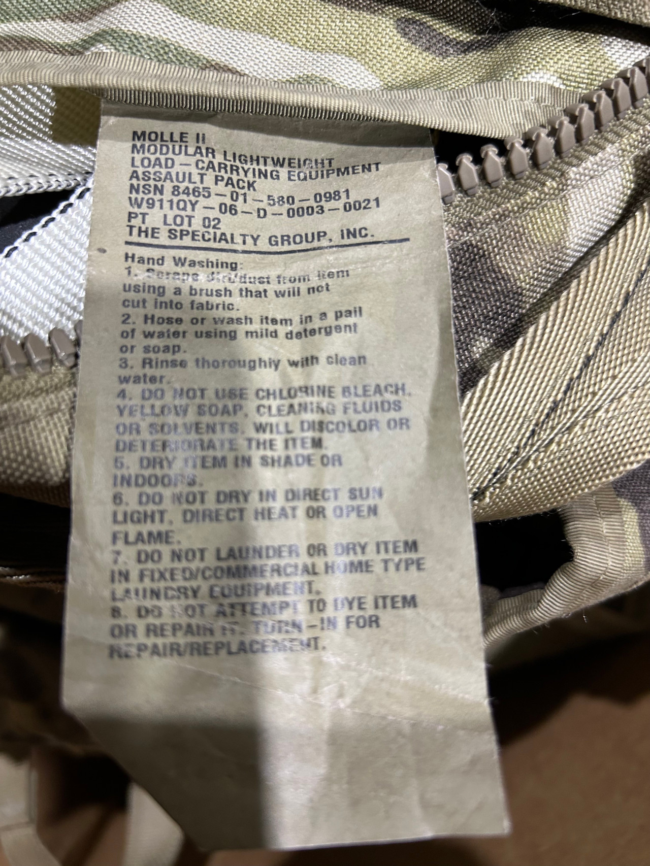 Military OCP Multicam MOLLE II 3-Day Assault Pack - SGT TROYS