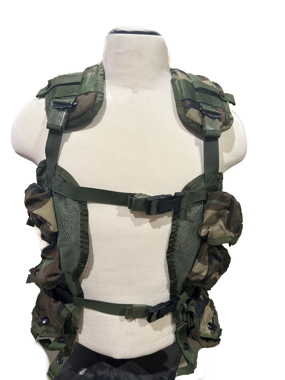 Enhanced Load Bearing Vest (Woodland Camo)