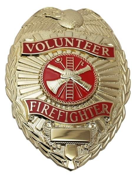 Volunteer Firefighter Badge (Gold) - SGT TROYS