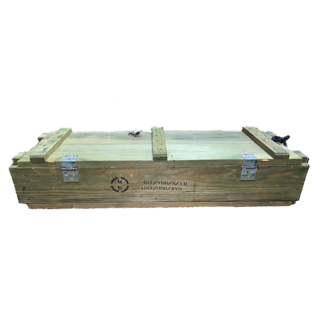Military Wooden Gun Crate Small Rifle Container - SGT TROYS