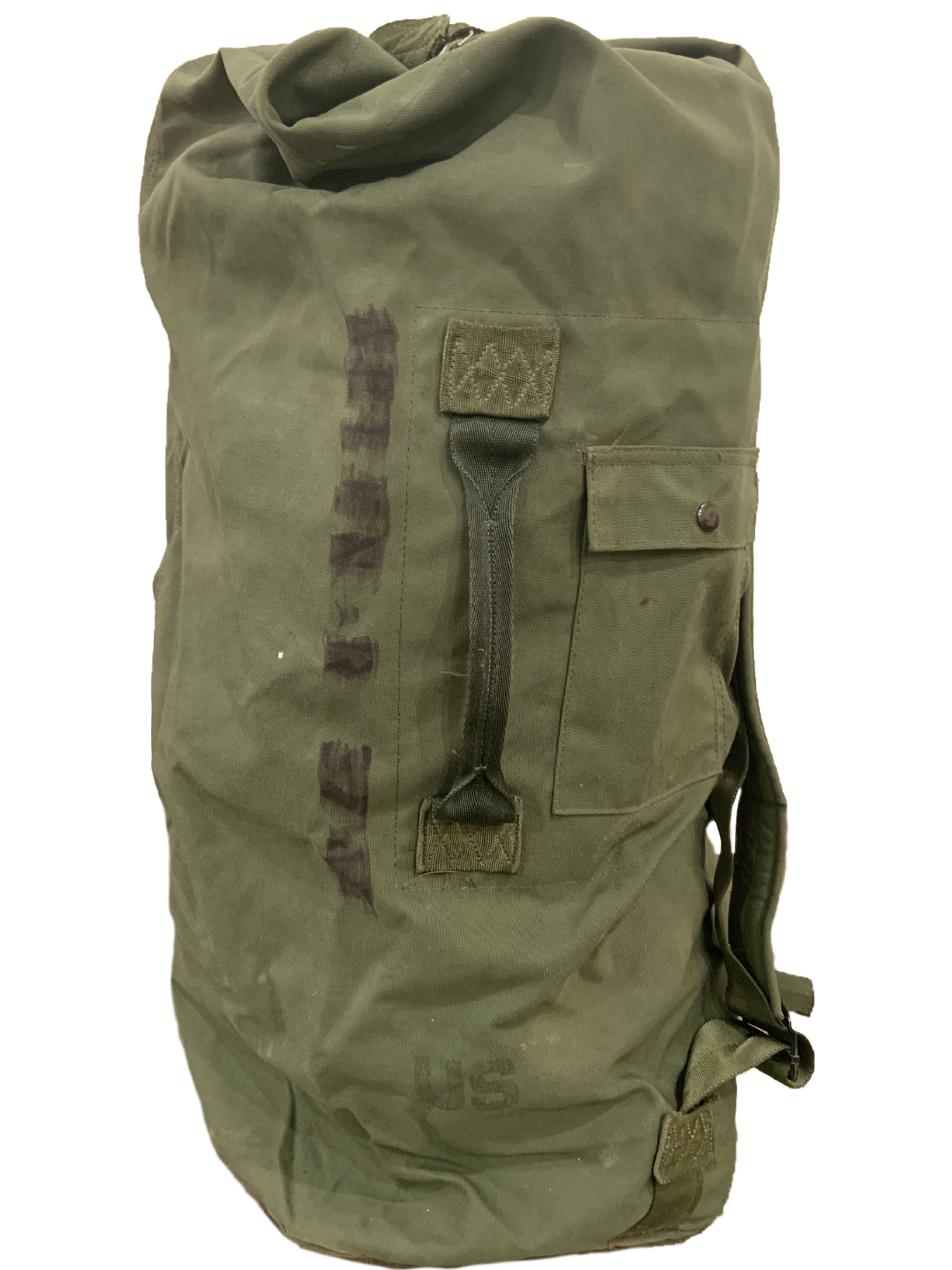 Military Duffel Sea Bag Navy Army Marine OD Green Good Condition - SGT ...