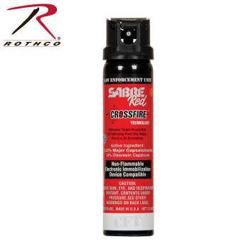 Sabre Red Crossfire Law Enforcement Pepper Spray Mace 3oz - SGT TROYS
