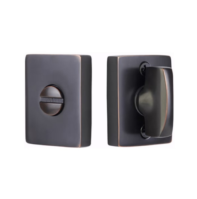 Emtek 818TP-US10B Oil Rubbed Bronze Modern Thumbturn Privacy Set