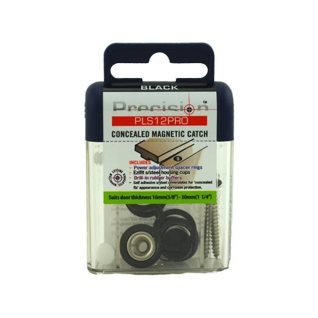 Precision Lock PLS12PRO-BLK Magnetic Catch with Adjustable Strength for ...