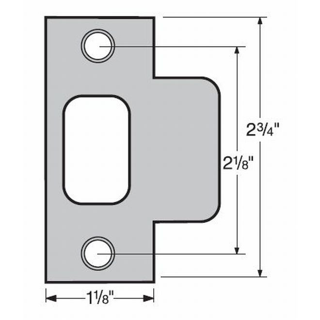 Kwikset 83028-26 T Strike Bright Chrome Finish